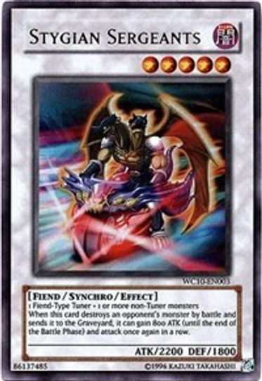Stygian Sergeants (WC10-EN003) [Yu-Gi-Oh! 5D's Reverse of Arcadia Prom – Pokemon Plug