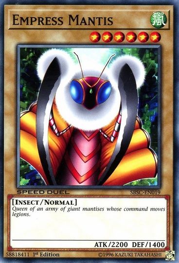 Empress Mantis (SBSC-EN019) [Speed Duel: Scars of Battle] – Pokemon Plug
