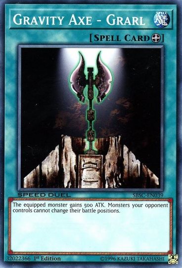Gravity Axe - Grarl (SBSC-EN039) [Speed Duel: Scars of Battle ...