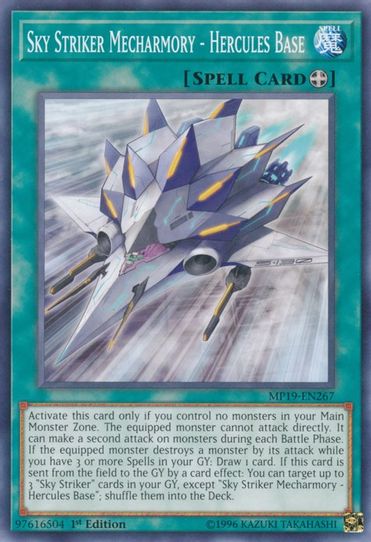 Sky Striker Mecharmory - Hercules Base (MP19-EN267) [2019 Gold Sarcoph ...