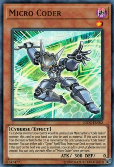Micro Coder (LOD2-EN002) [Yu-Gi-Oh! Video Game Promotional Cards ...
