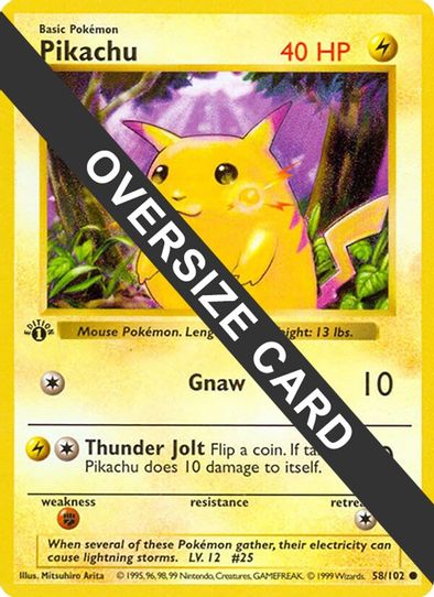 Pikachu 58/102 (58/102) [First Partner Pack Jumbo Cards] – Pokemon Plug