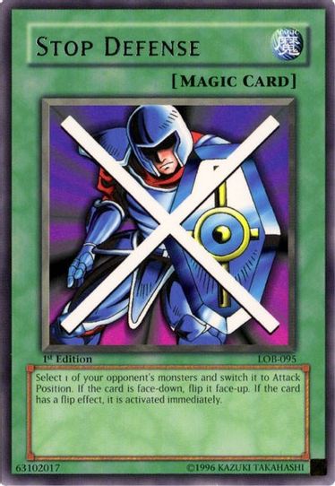 Stop Defense (LOB-095) [The Legend of Blue Eyes White Dragon] – Pokemon ...