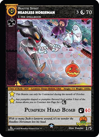 Headless Horseman (First Edition) (1/5) [Holiday Promos] – Pokemon Plug