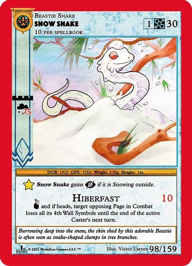 Snow Snake (98) [Cryptid Nation: First Edition] – Pokemon Plug