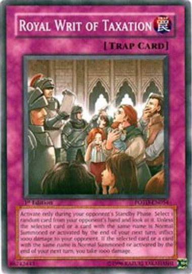 Royal Writ of Taxation (POTD-EN054) [Power of the Duelist] – Pokemon Plug