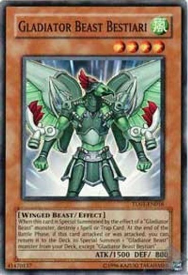 Gladiator Beast Bestiari (TU01-EN016) [Turbo Pack Booster One Pack ...