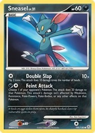 Sneasel (100/130) [Diamond & Pearl: Base Set] – Pokemon Plug